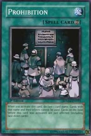Prohibition (SDMM-EN022) - Structure Deck: Machina Mayhem Common / Sho ...