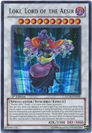 Loki, Lord of the Aesir (STOR-EN039) - Storm of Ragnarok Ultra Rare Un ...