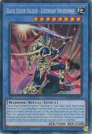 Black Luster Soldier - Legendary Swordsman (CR) (MAZE-EN011) - Maze of ...