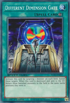 Different Dimension Gate (F) (SGX3-ENF17) - Speed Duel GX: Duelists of ...