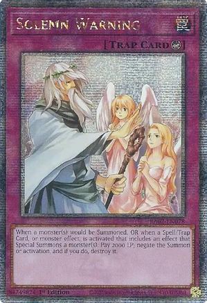 Solemn Warning (Quarter Century Secret Rare) (RA02-EN078) - 25th Anniv ...