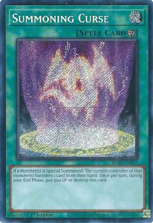 Summoning Curse (Secret Rare) (RA03-EN057) - Quarter Century Bonanza S ...