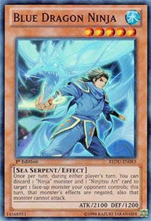 Blue Dragon Ninja (REDU-EN083) - Return of the Duelist Super Rare Unli ...