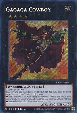 Gagaga Cowboy (Secret Rare) (RA04-EN064) - Quarter Century Stampede Se ...