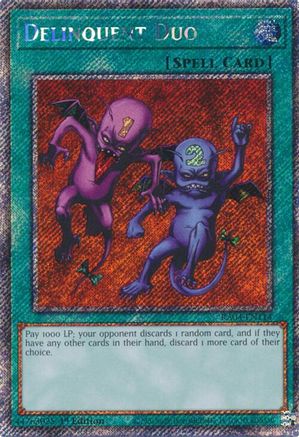 Delinquent Duo (Platinum Secret Rare) (RA04-EN114) - Quarter Century S ...