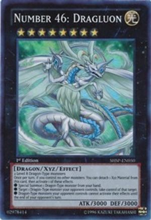 Number 46: Dragluon (SHSP-EN050) - Shadow Specters Super Rare 1st Edit – Troll and Toad