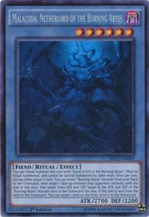 Malacoda, Netherlord of the Burning Abyss (Ghost Rare) (SECE-EN085 ...